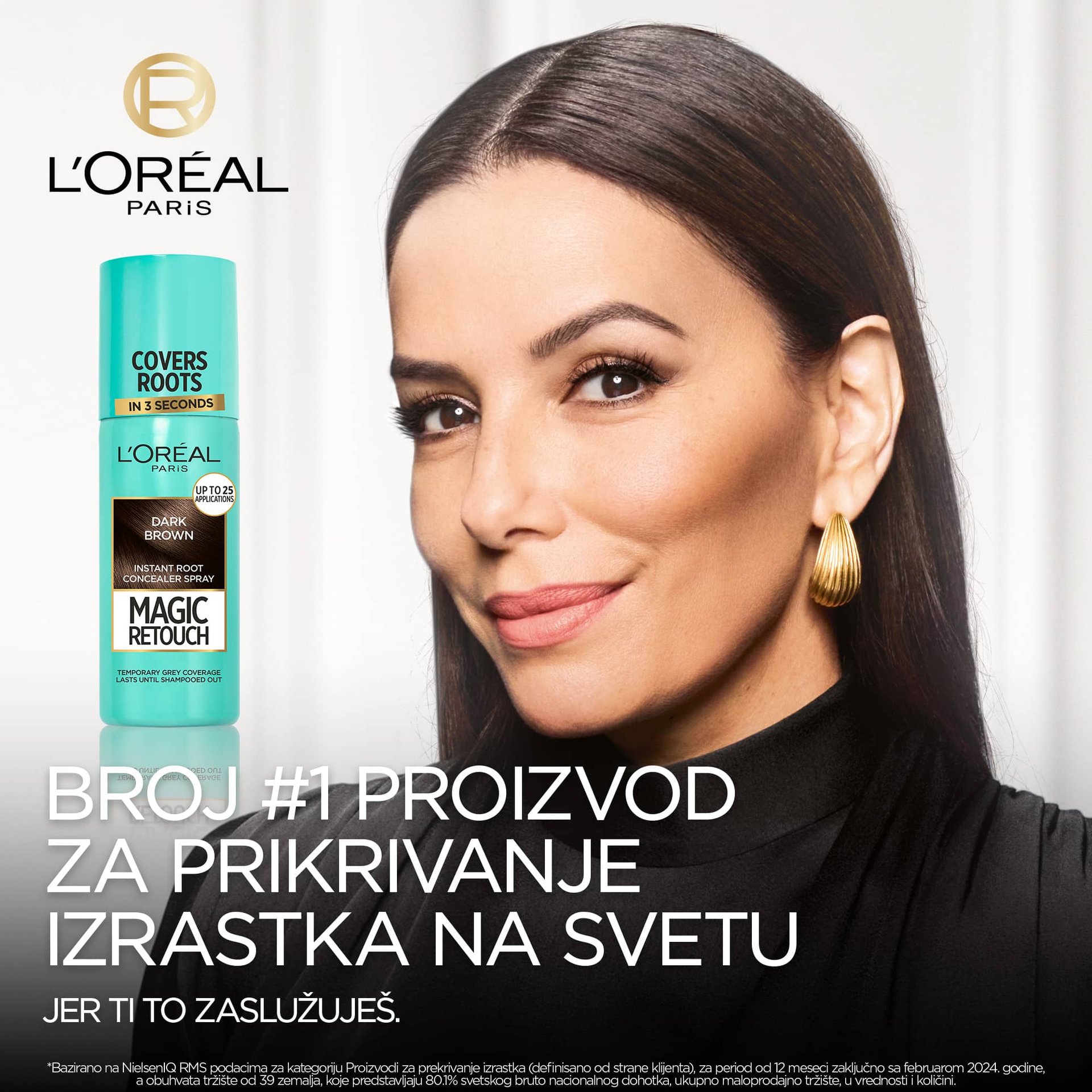 Magic Retouch 3 brown sprej za prikrivanje izrastka. | L'Oréal Paris